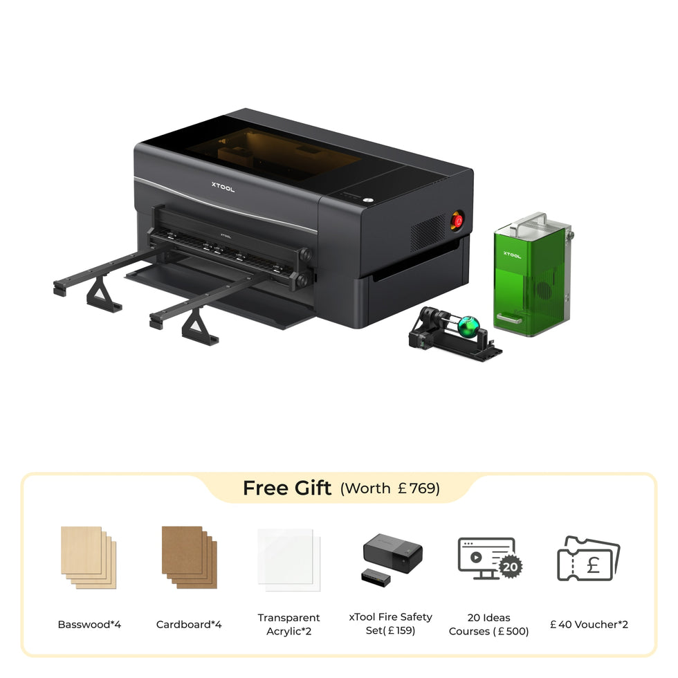 xTool P2 Versatile and Smart Desktop 55W CO2 Laser Cutter