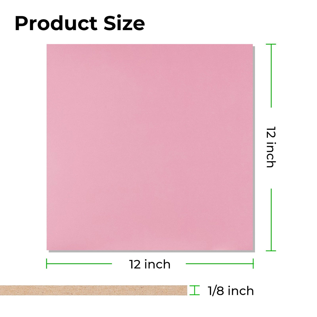 1/8" Pink MDF Board (10pcs)