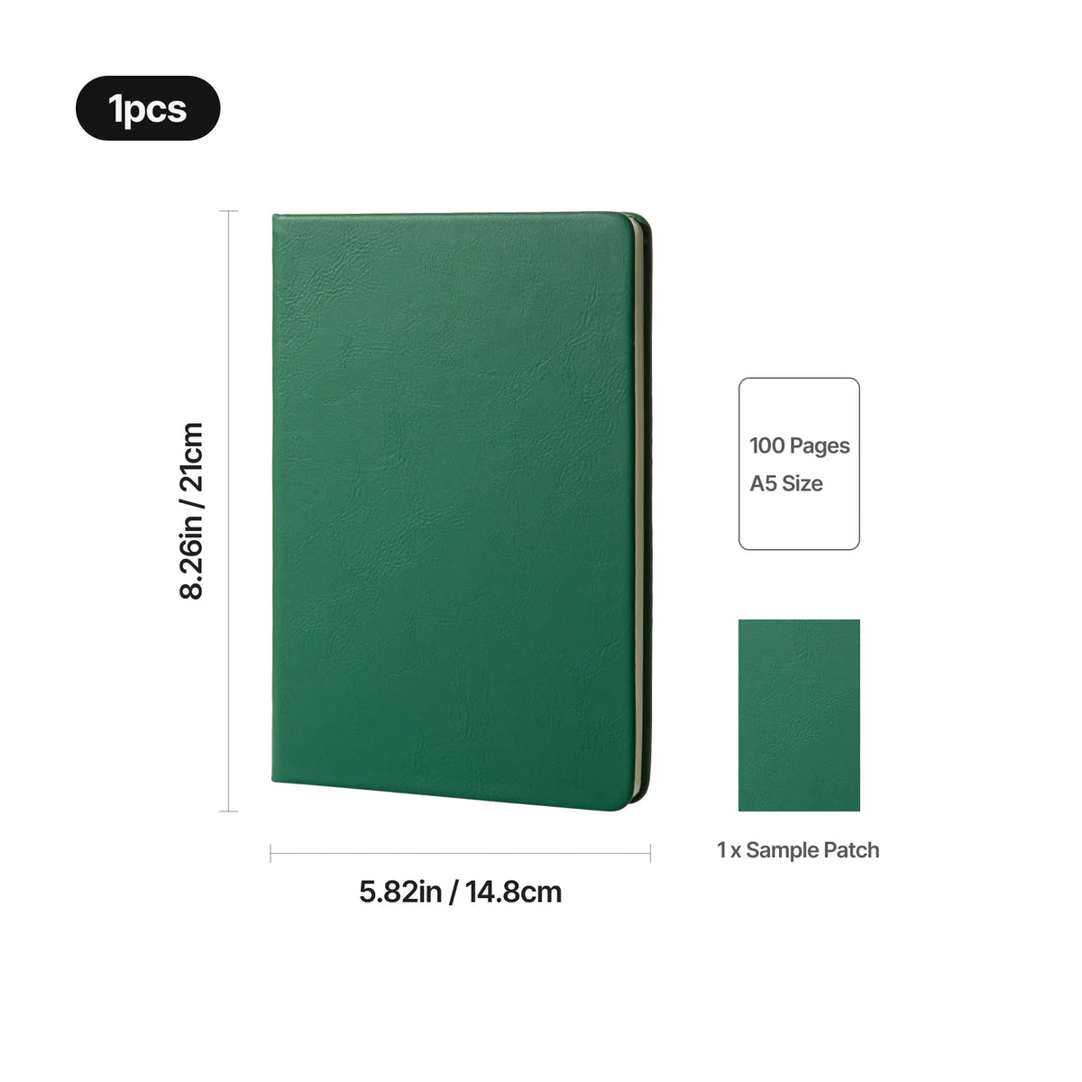 A5 Laserable PU Notebook (100 Pages)