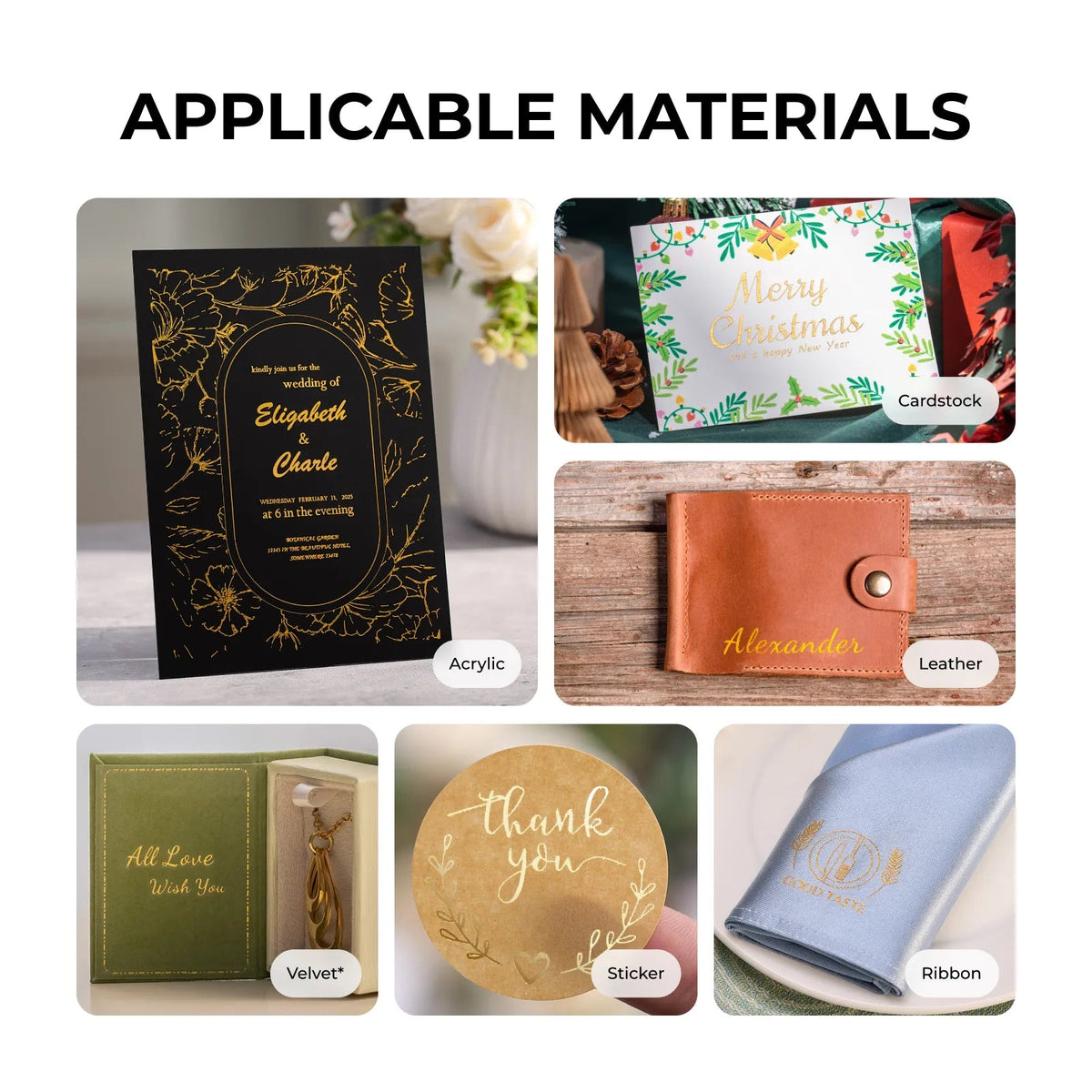 Gold and Silver Foil Transfer Paper for xTool M1 Ultra Hot Foil Pen (2