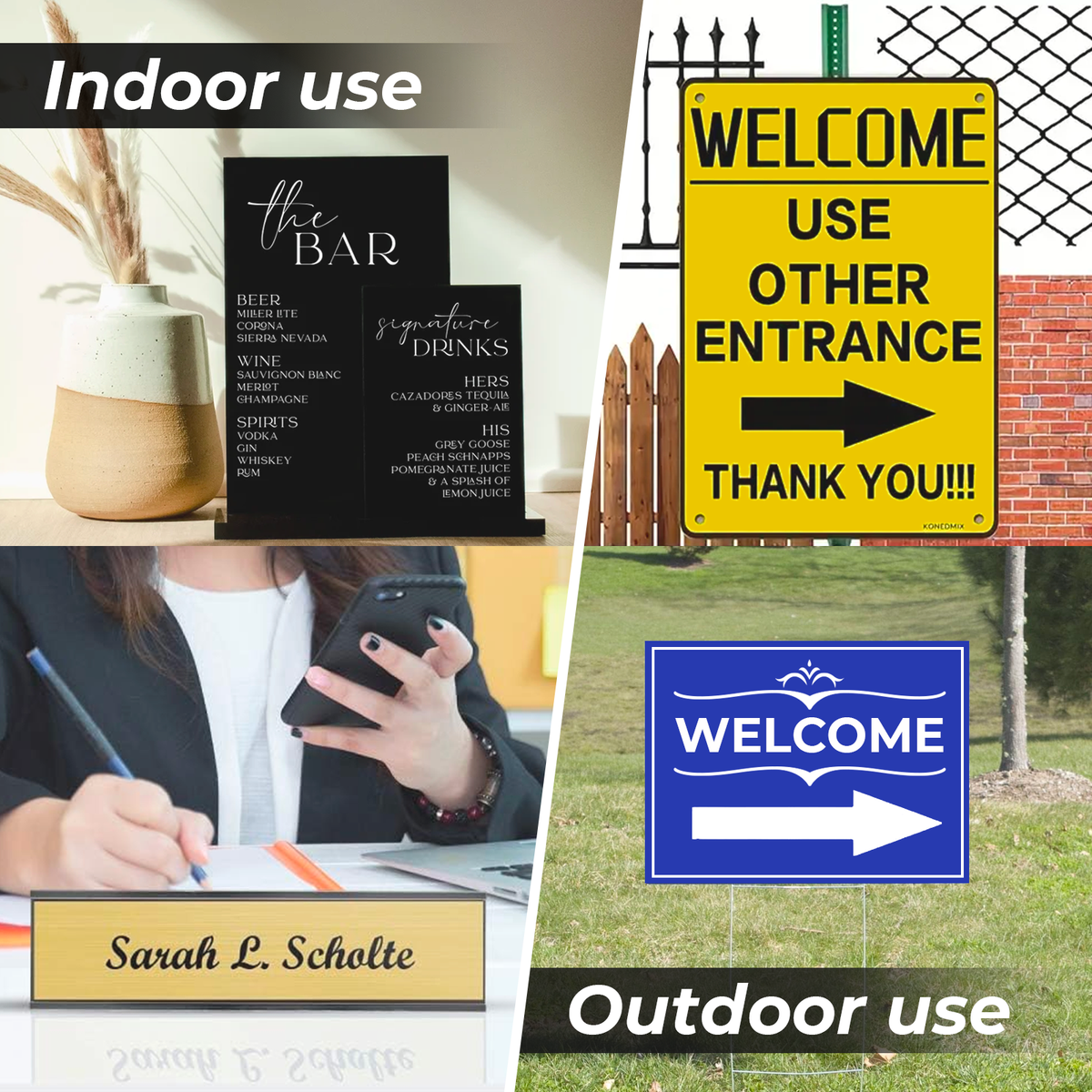 1/16" Laser Engraving Two-Tone Plastic Sheet (5pcs)